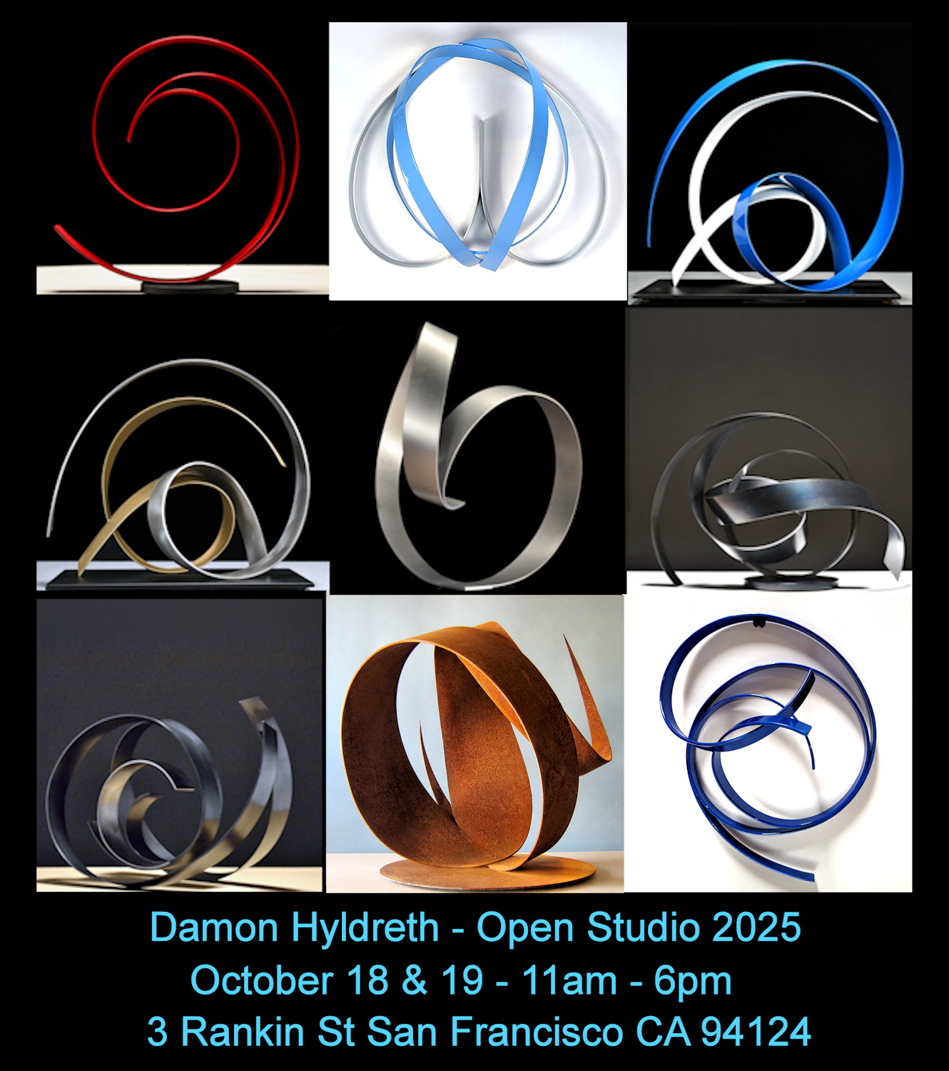Abstract Sculpture Damon Hyldreth DAMONART